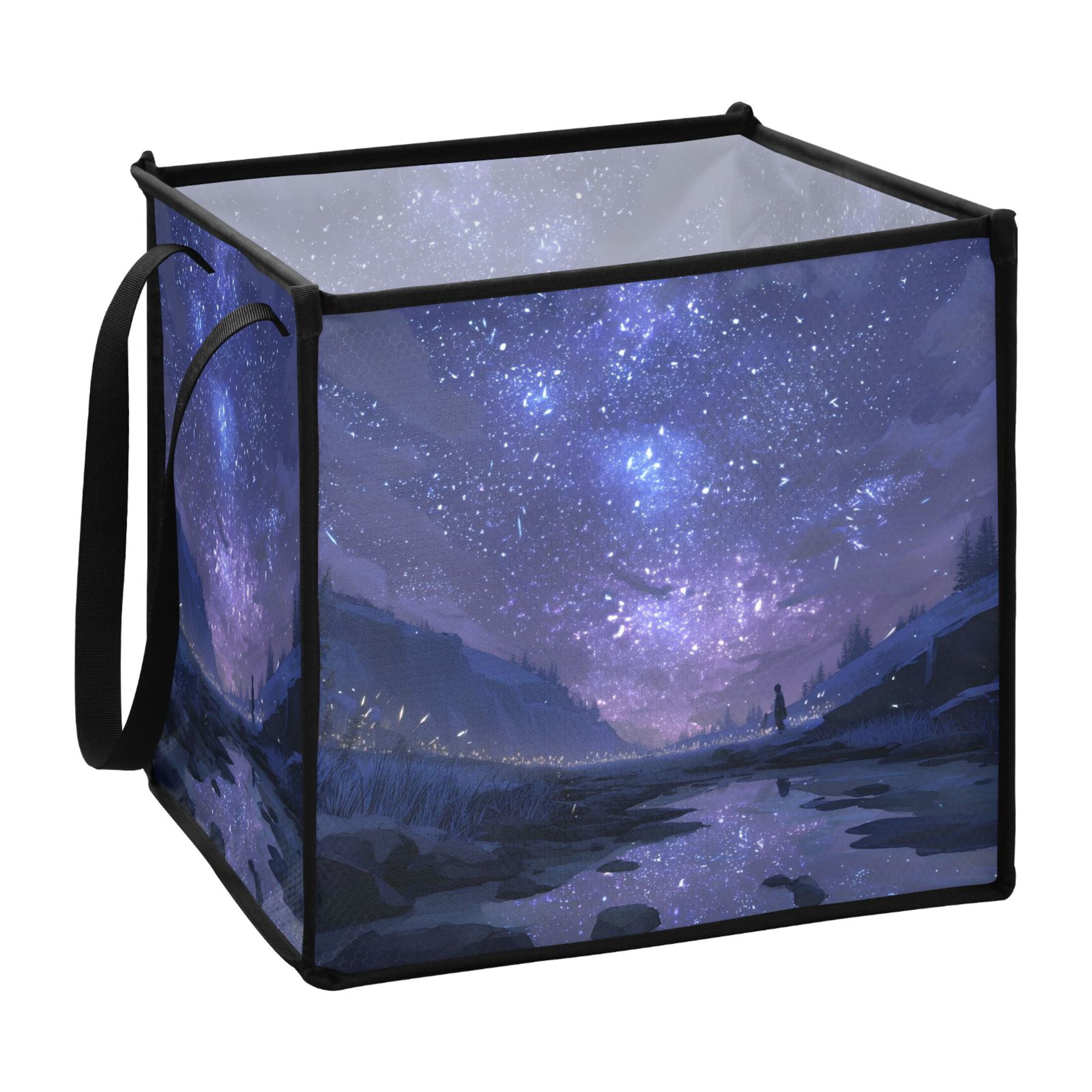 Home Organizer Foldable Fabric Storage Bin With Handle Starlight ...