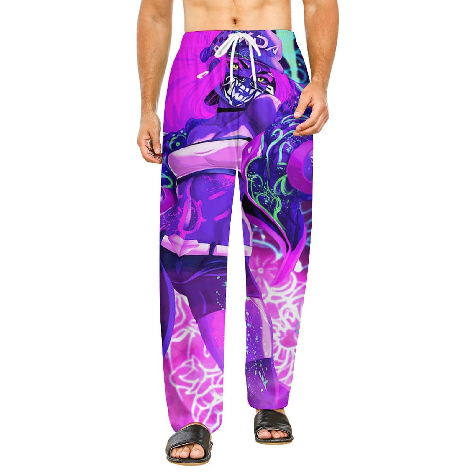 Home Pajamas KDA Akali Unisex Soft And Comfortable Pajama Pants For Mens Womens Nightgown ...