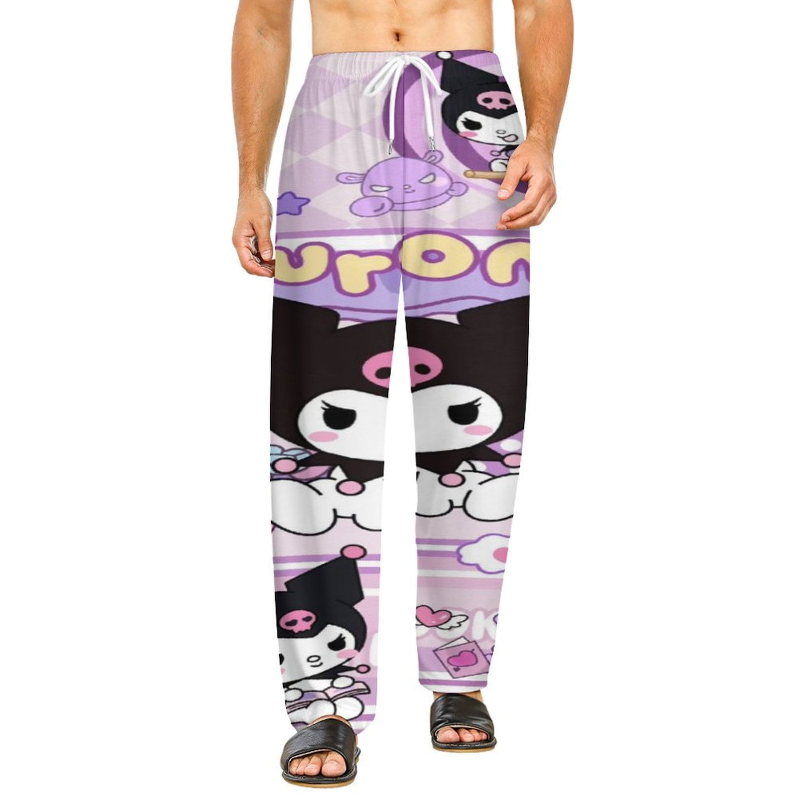 Home Pajamas Kuromi Unisex Soft And Comfortable Pajama Pants For Mens ...