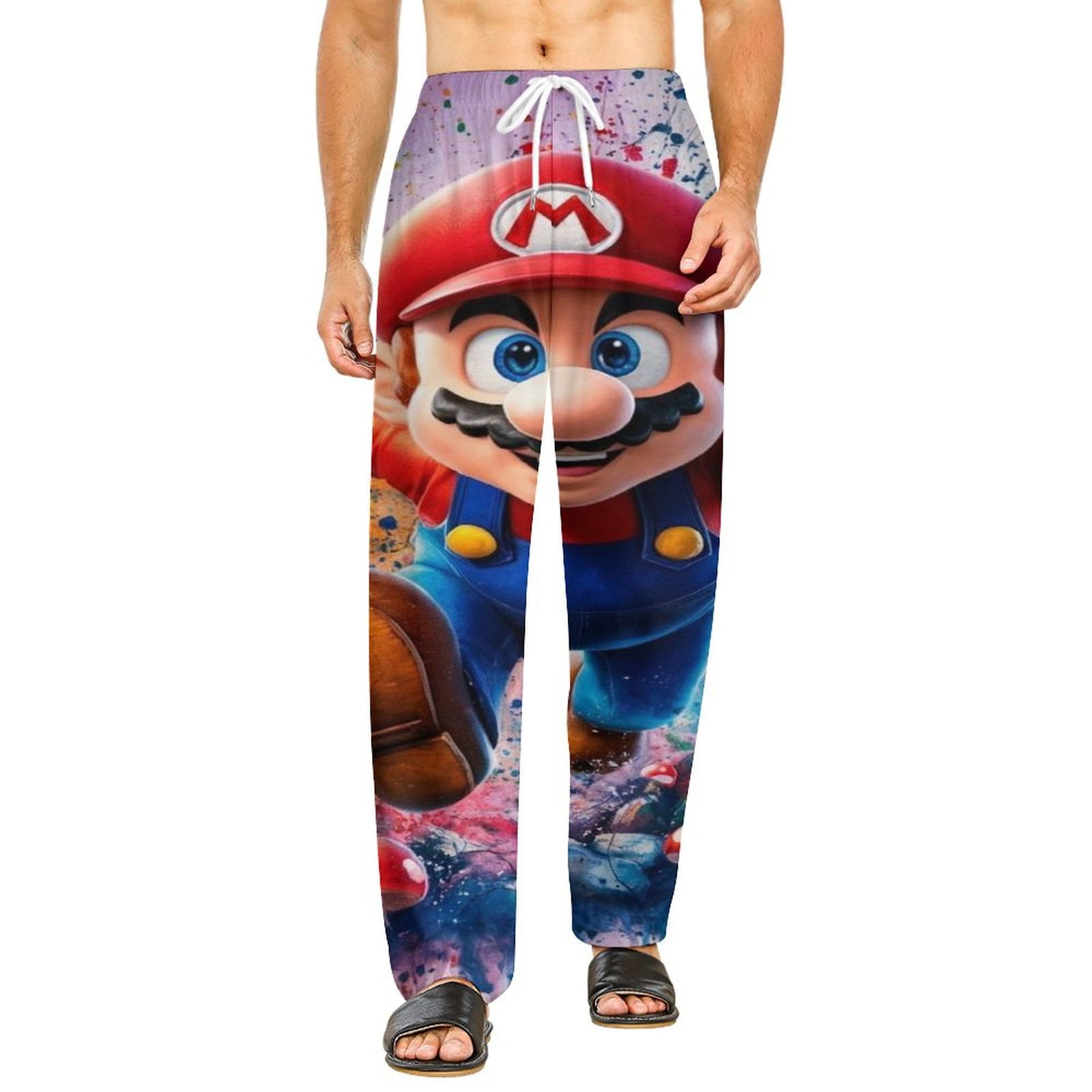 Home Pajamas Super Mario Unisex Soft And Comfortable Pajama Pants For Mens Womens Nightgown ...