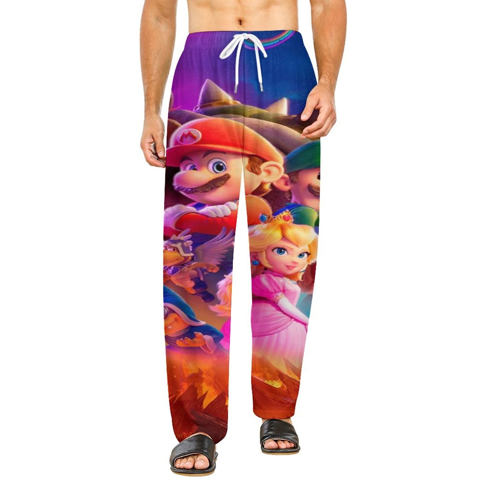 Home Pajamas Super Mario Unisex Soft And Comfortable Pajama Pants For Mens Womens Nightgown ...