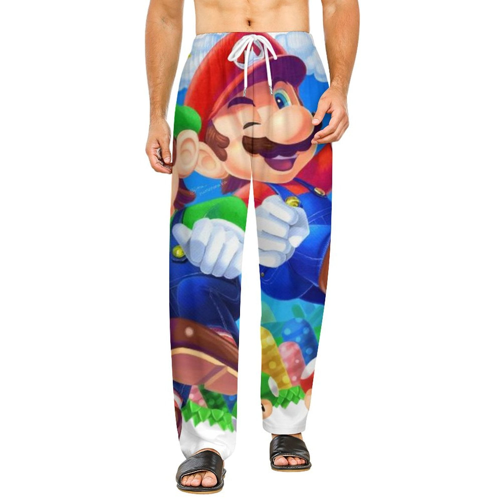 Home Pajamas Super Mario Unisex Soft And Comfortable Pajama Pants For Mens Womens Nightgown ...