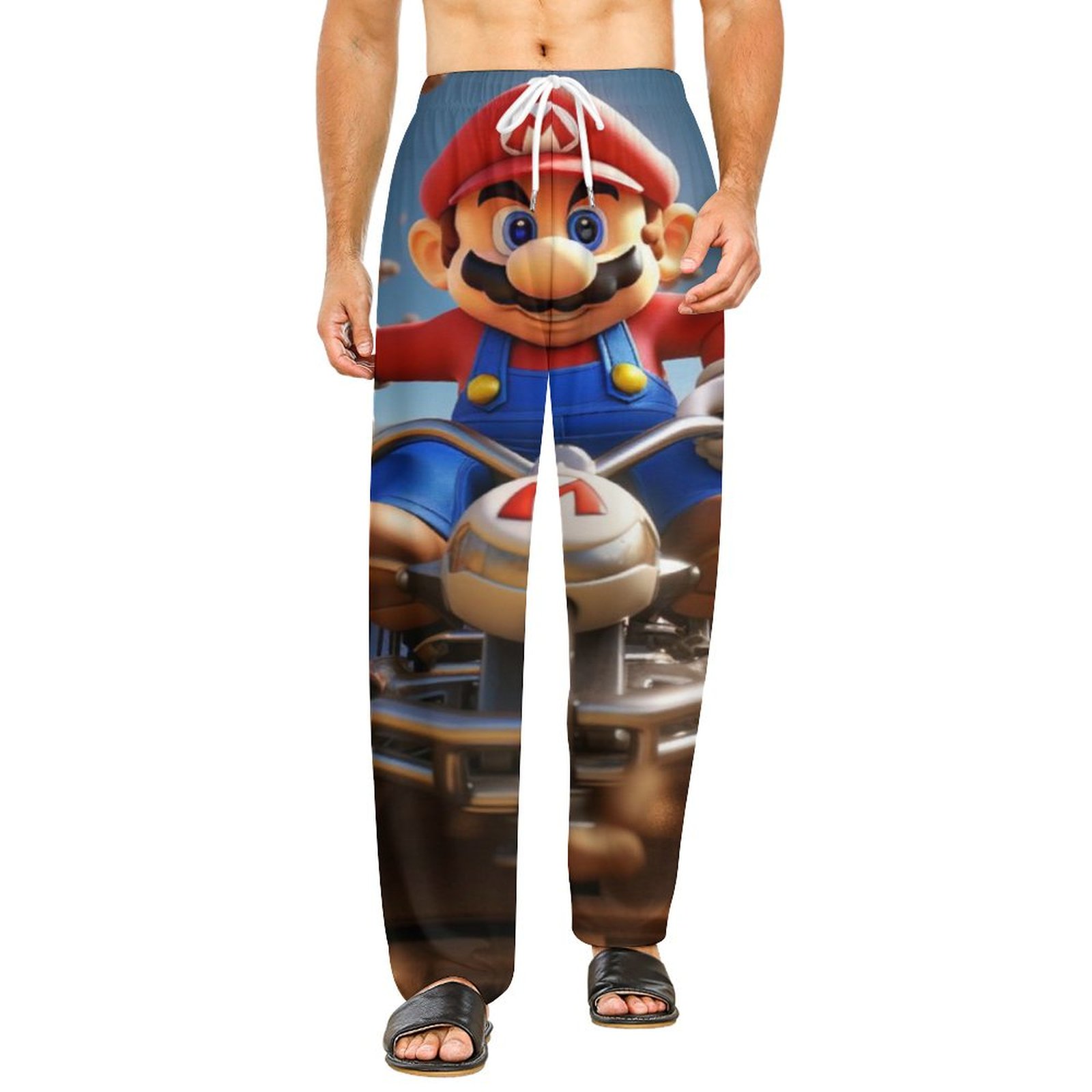 Home Pajamas Super Mario Unisex Soft And Comfortable Pajama Pants For Mens Womens Nightgown ...