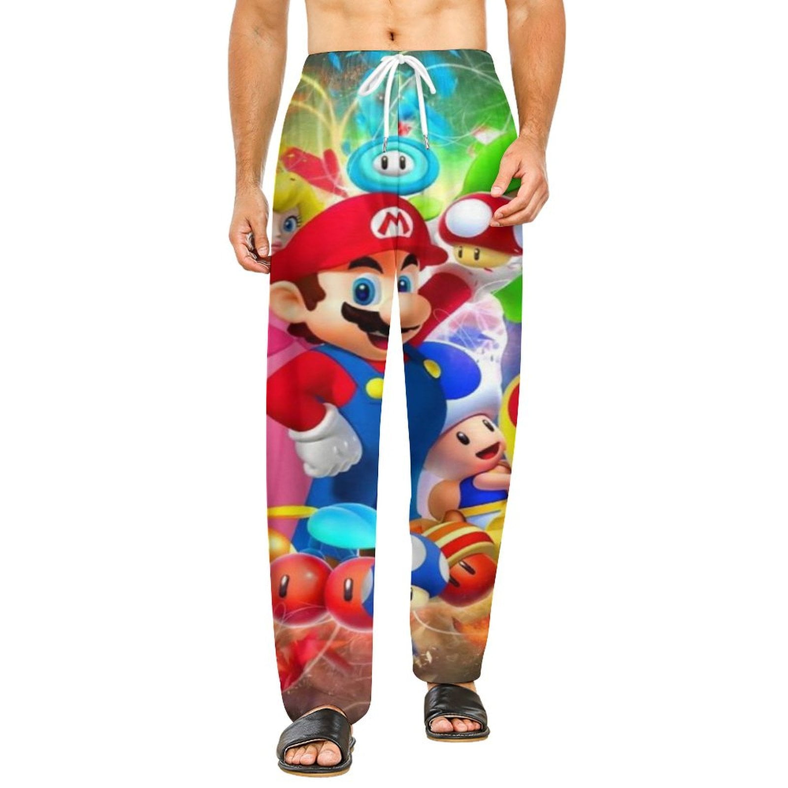 Home Pajamas Super Mario Unisex Soft And Comfortable Pajama Pants For Mens Womens Nightgown ...