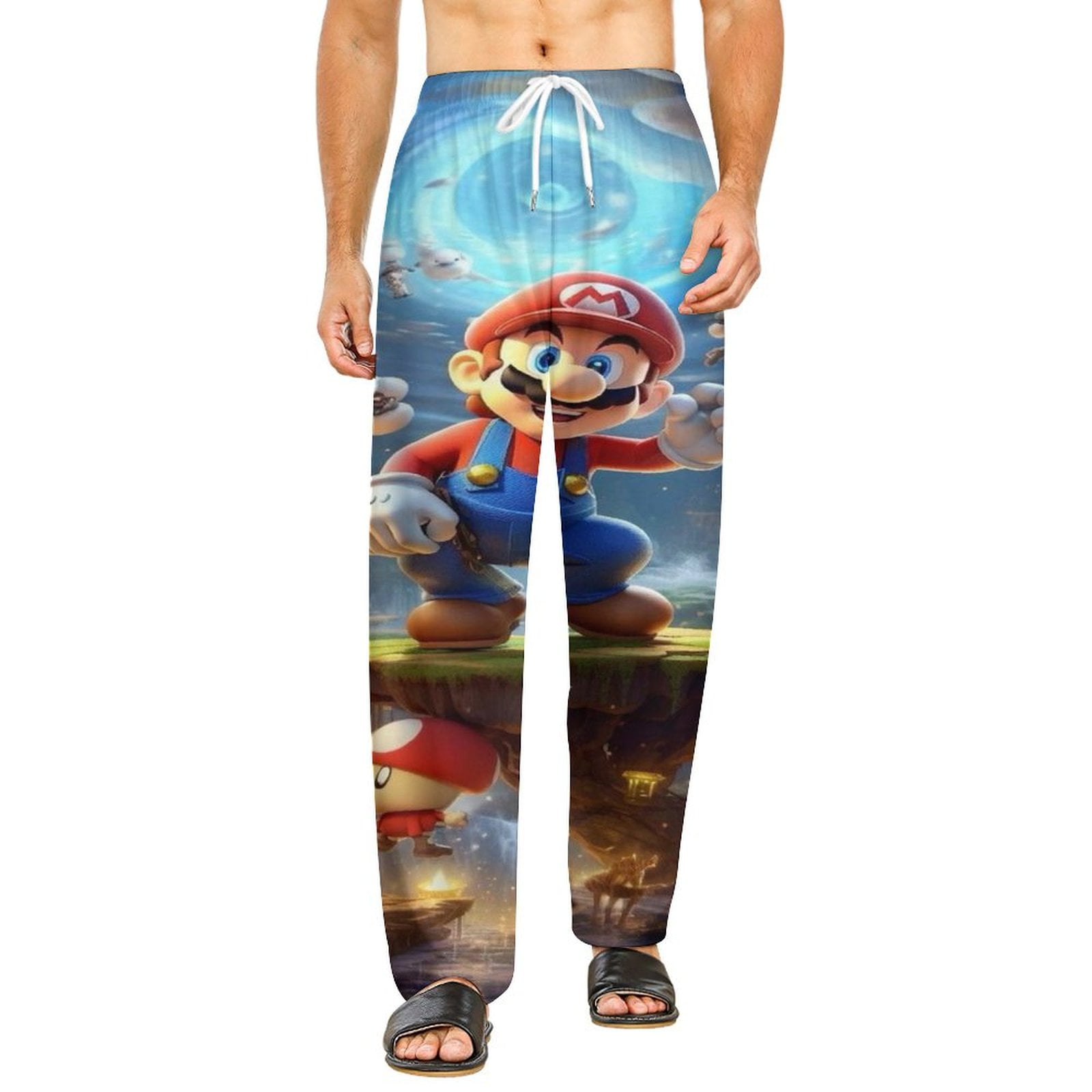 Home Pajamas Super Mario Unisex Soft And Comfortable Pajama Pants For Mens Womens Nightgown ...