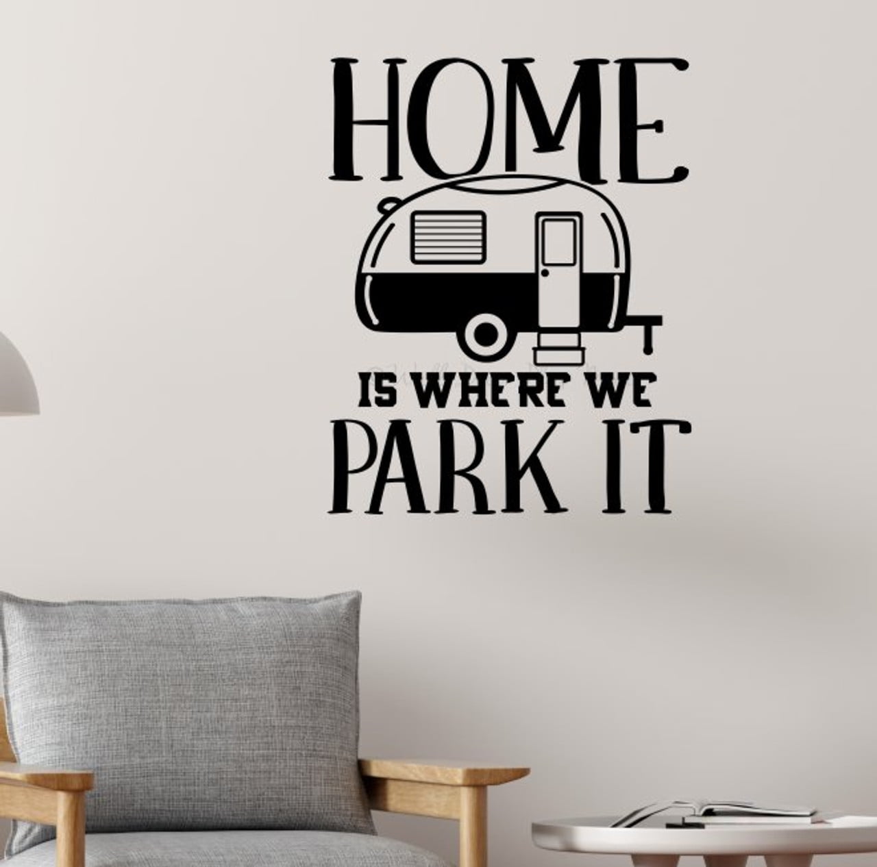 Home Where We Park It Camper RV Decals - Vinyl Camper Decals - Retro RV ...