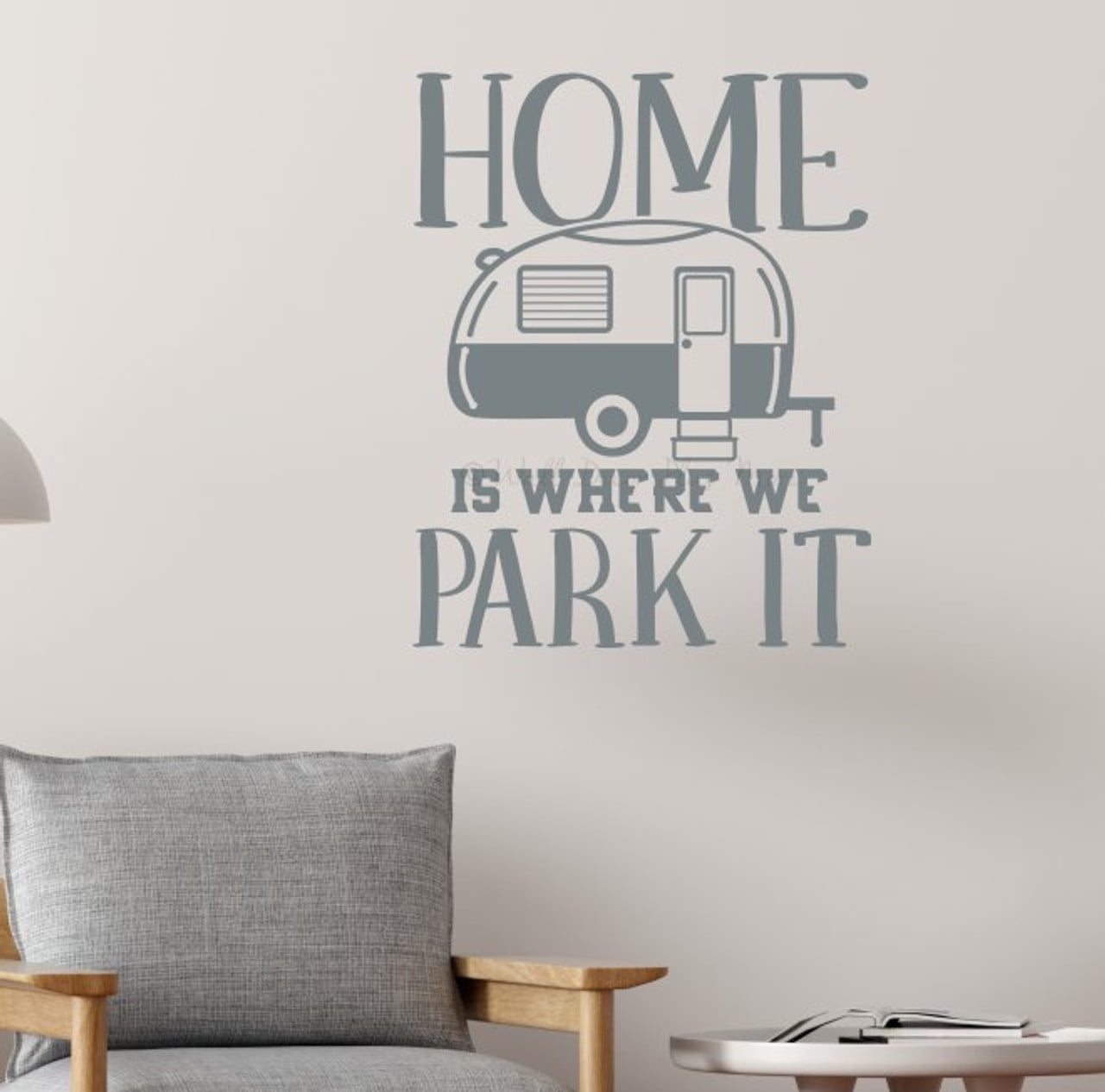 Home Where We Park It Camper RV Decals - Vinyl Camper Decals - Retro RV ...