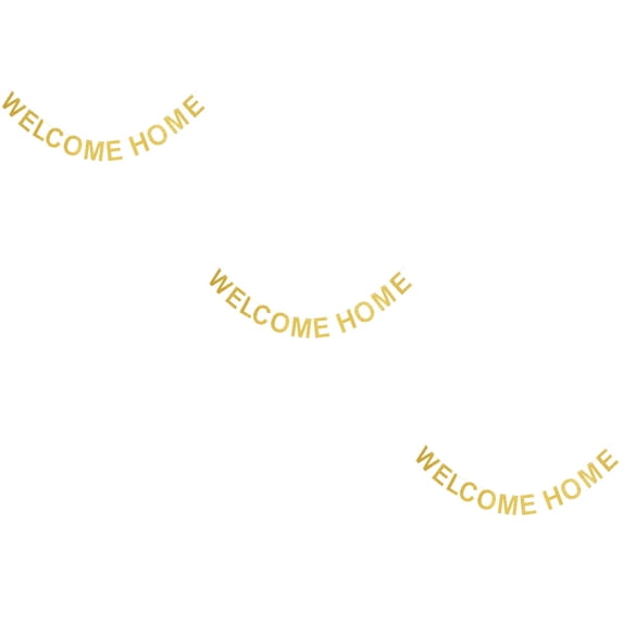 Home Party Background Decoration Flag Scene Layout Gold Reuseable Front ...