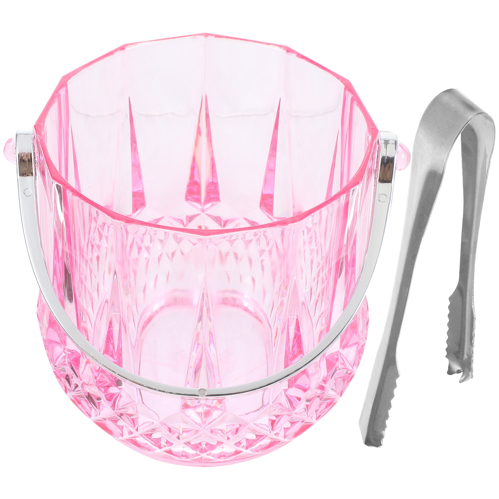 Home Party Small Ice Bucket Clip Set Stainless Steel Tongs Stainless ...
