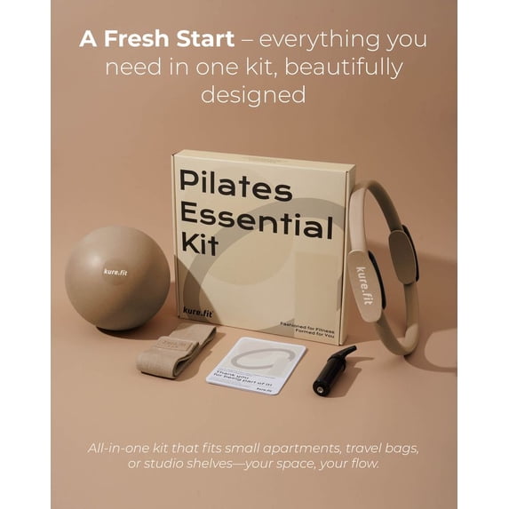 Home Pilates Essentials Kit for Women, Pilates Ring, Mini Ball and ...