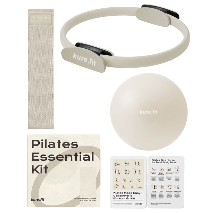 Home Pilates Essentials Kit for Women, Pilates Ring, Mini Ball and ...
