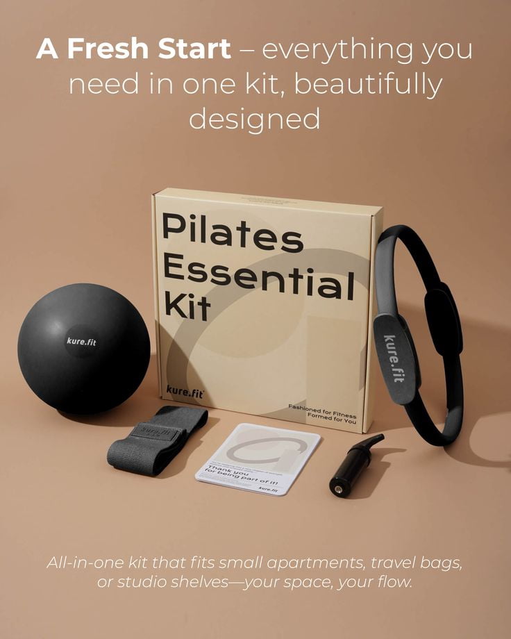 Home Pilates Essentials Kit for Women, Pilates Ring, Mini Ball and ...