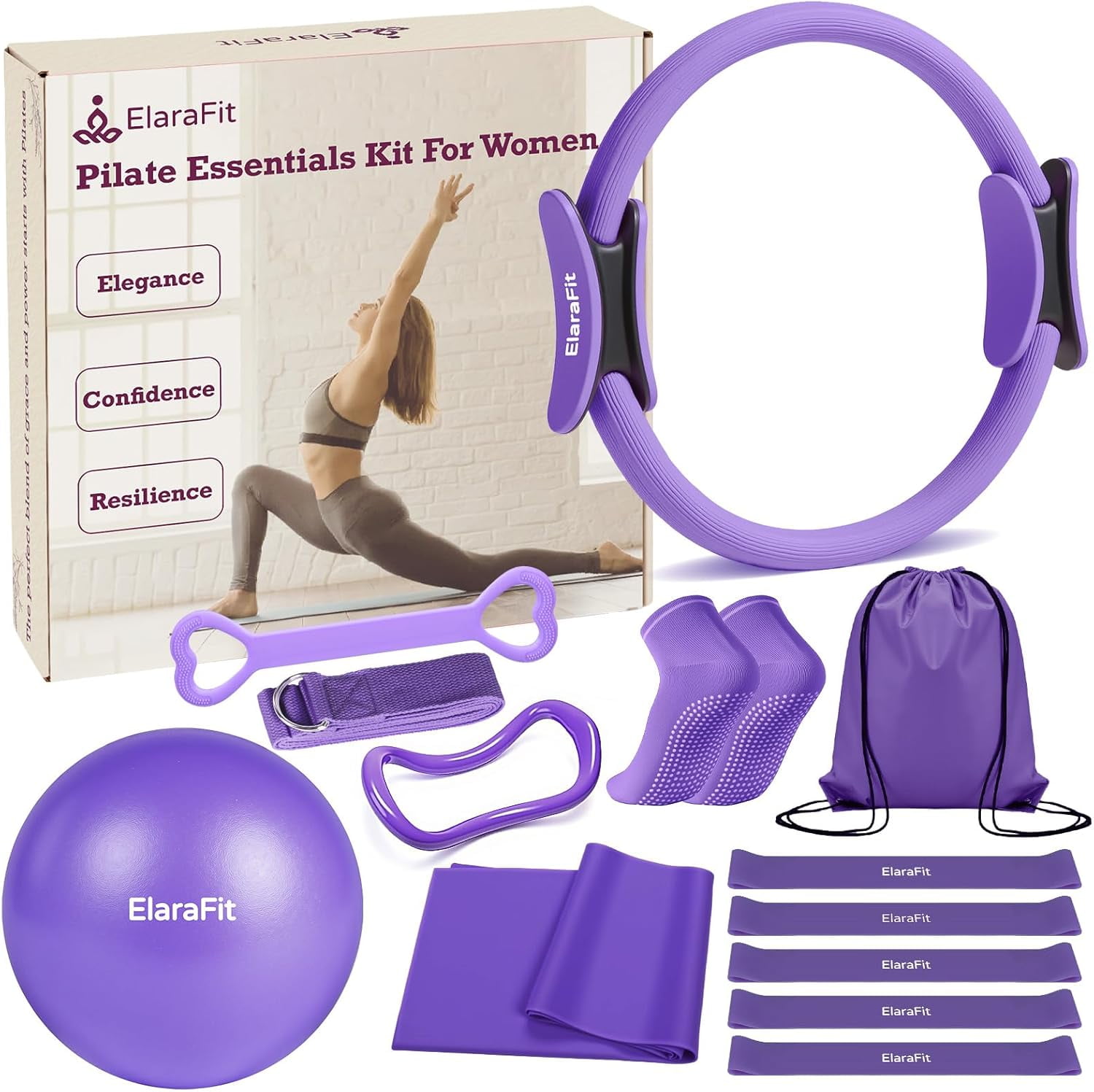 Home Pilates Kit for Women Pilates Equipment Ring and Ball Set Magic ...