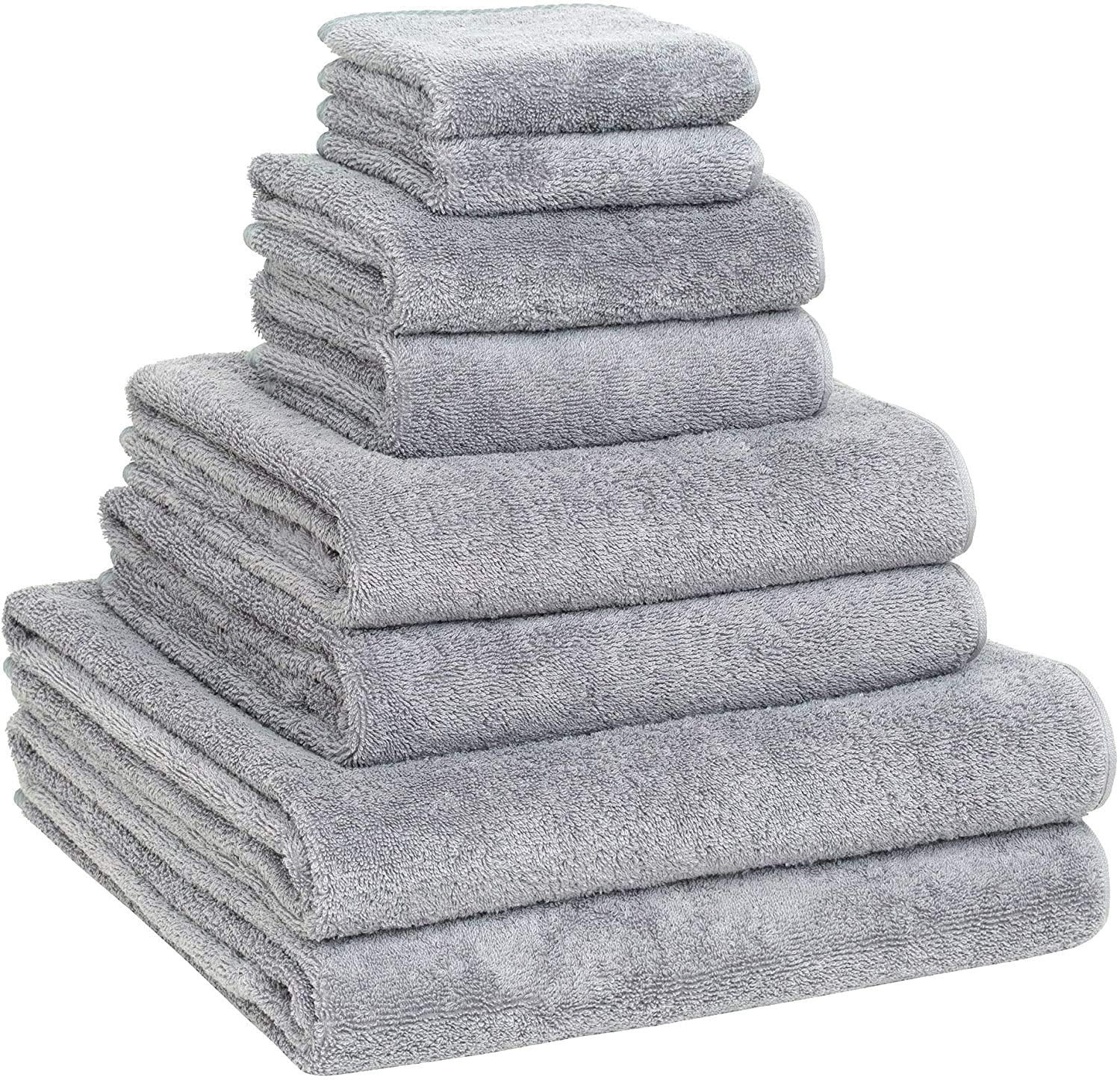 Home&Plan 8-Piece Premium Towel Set,%100 Turkish Cotton, 4 Bath Towels ...