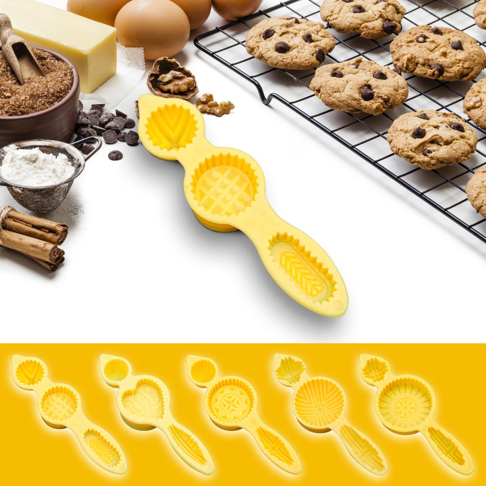 Home Plastic Baking Cookies Molds,Food Grade Material,Reusable & Easy ...