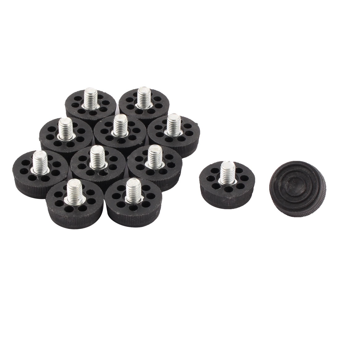 Home Plastic Base Adjustable Leveling Foot Furniture Glide M8mm Thread ...