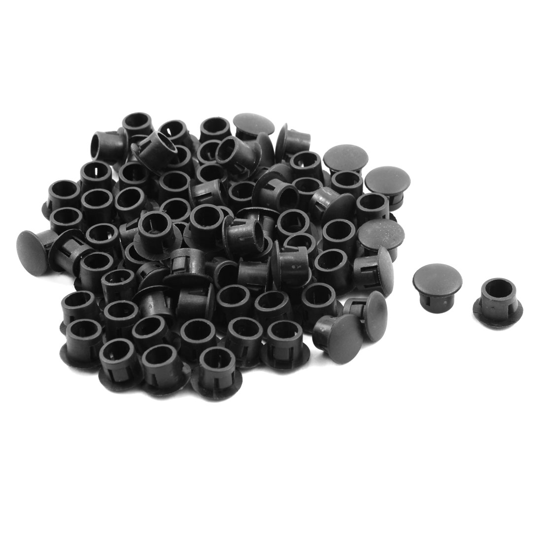 Home Plastic Chair Leg Foot Protector Hole Plugs Covers Pads Black 8mm ...