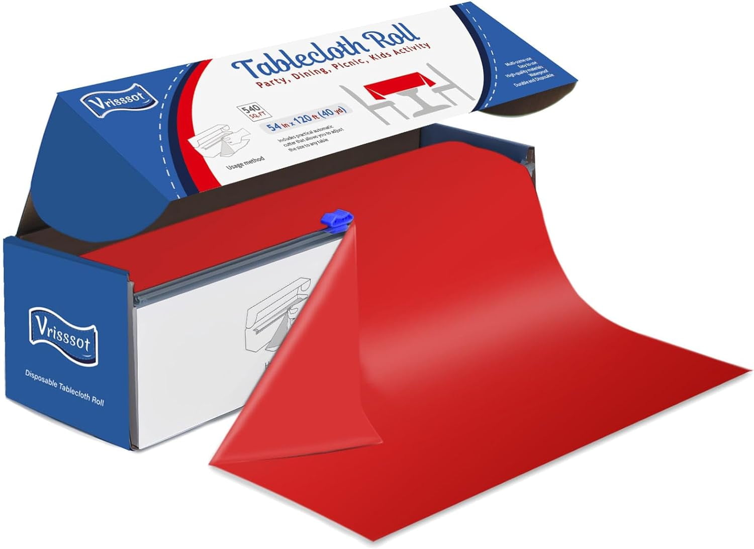 Home Plastic Table Cover Roll: Disposable Tablecloth for Perfectly ...