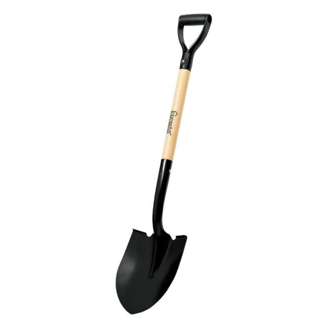 Home Plus+ 39 in. Steel Round Digging Shovel Wood Handle - Walmart.com