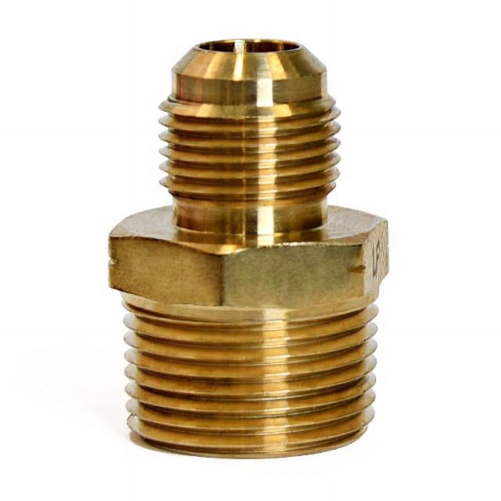 Home Plus 4017437 0.5 in. Flare x 0.75 in. Male Brass Adapter - Pack of 5 - Walmart.com
