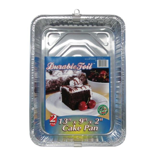 Home Plus 9 x 13 in. Durable Foil Cake Pan - Silver- pack of 12 ...