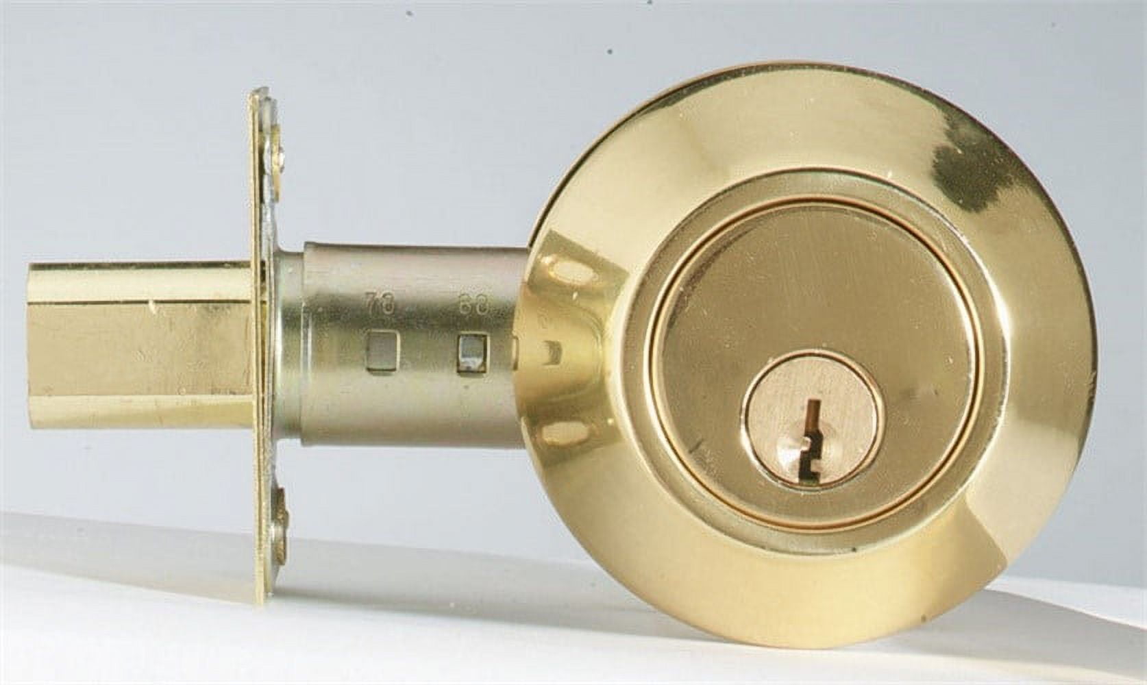 Homeplus Deadbolt Single Cylinder 2-3/8" Or 2-3/4" Bkst Kw1 - Walmart.com