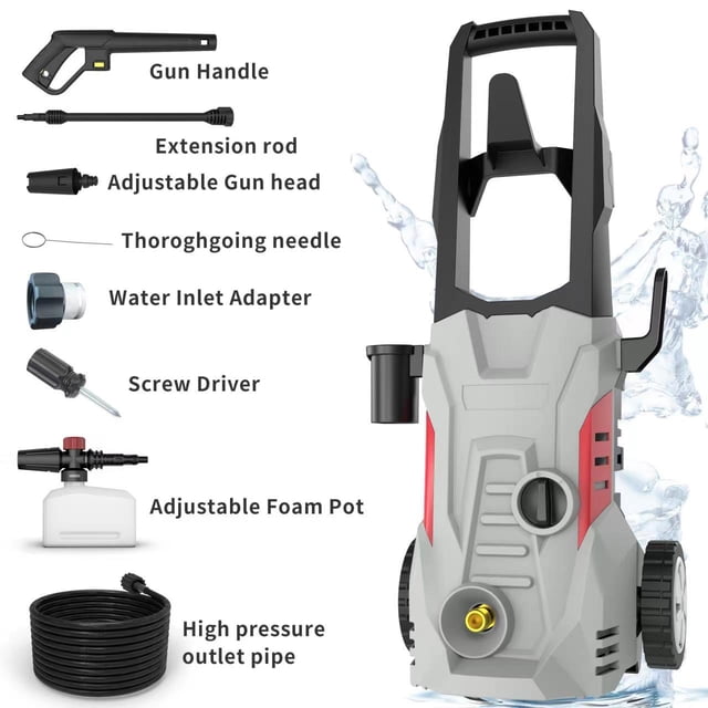 Home Portable Electric High Pressure Car Wash Machine Portable Home Car ...