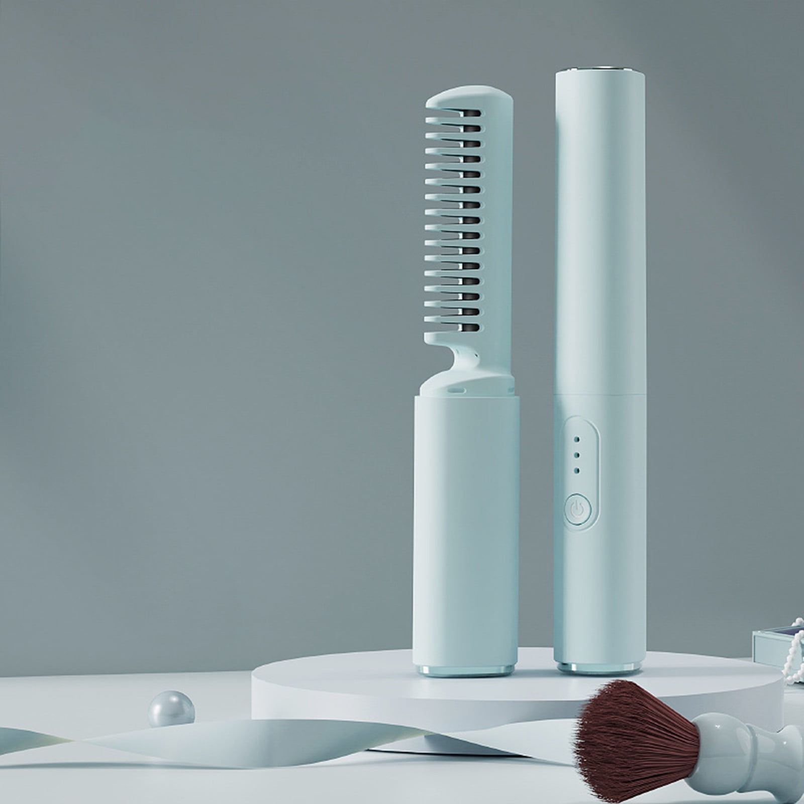 Home Portable Hair Straightening Comb Wireless Hair Straightener ...