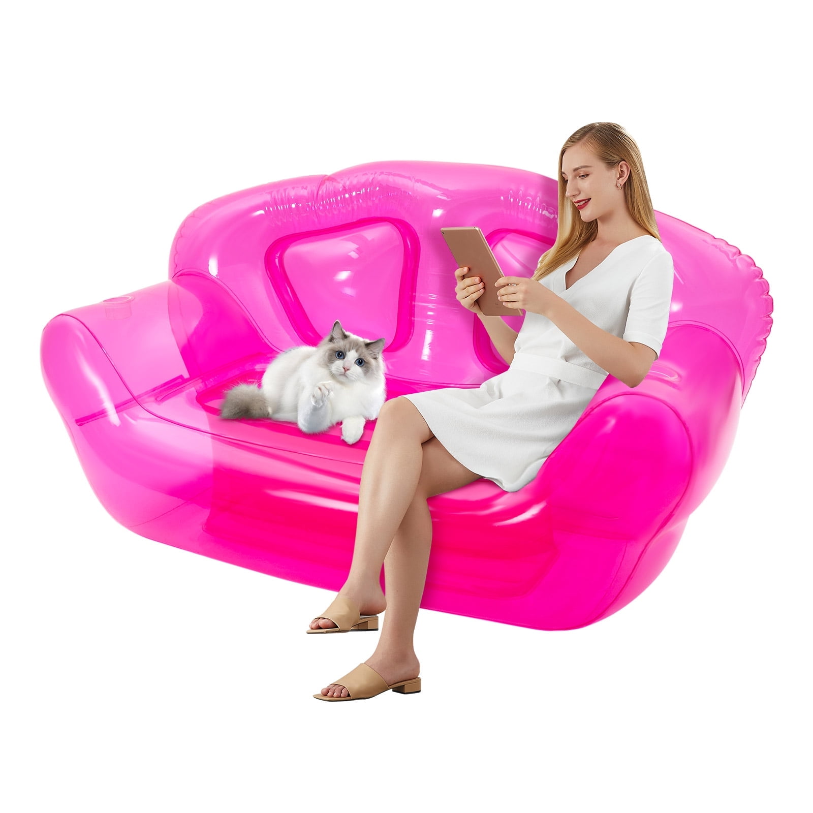Home Portable Inflatable Sofa Women‘s & Men's Inflatable Couch with 3 ...
