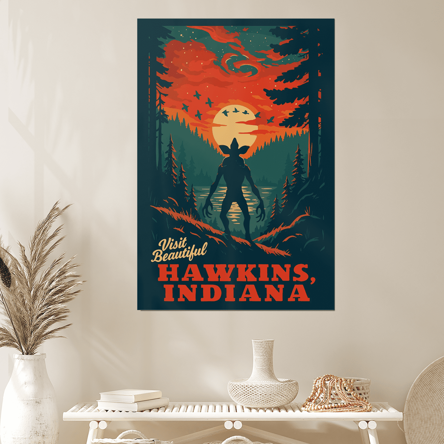 Home Poster- Visit Beautiful Hawkins , Indiana Poster Size 24''x36 ...