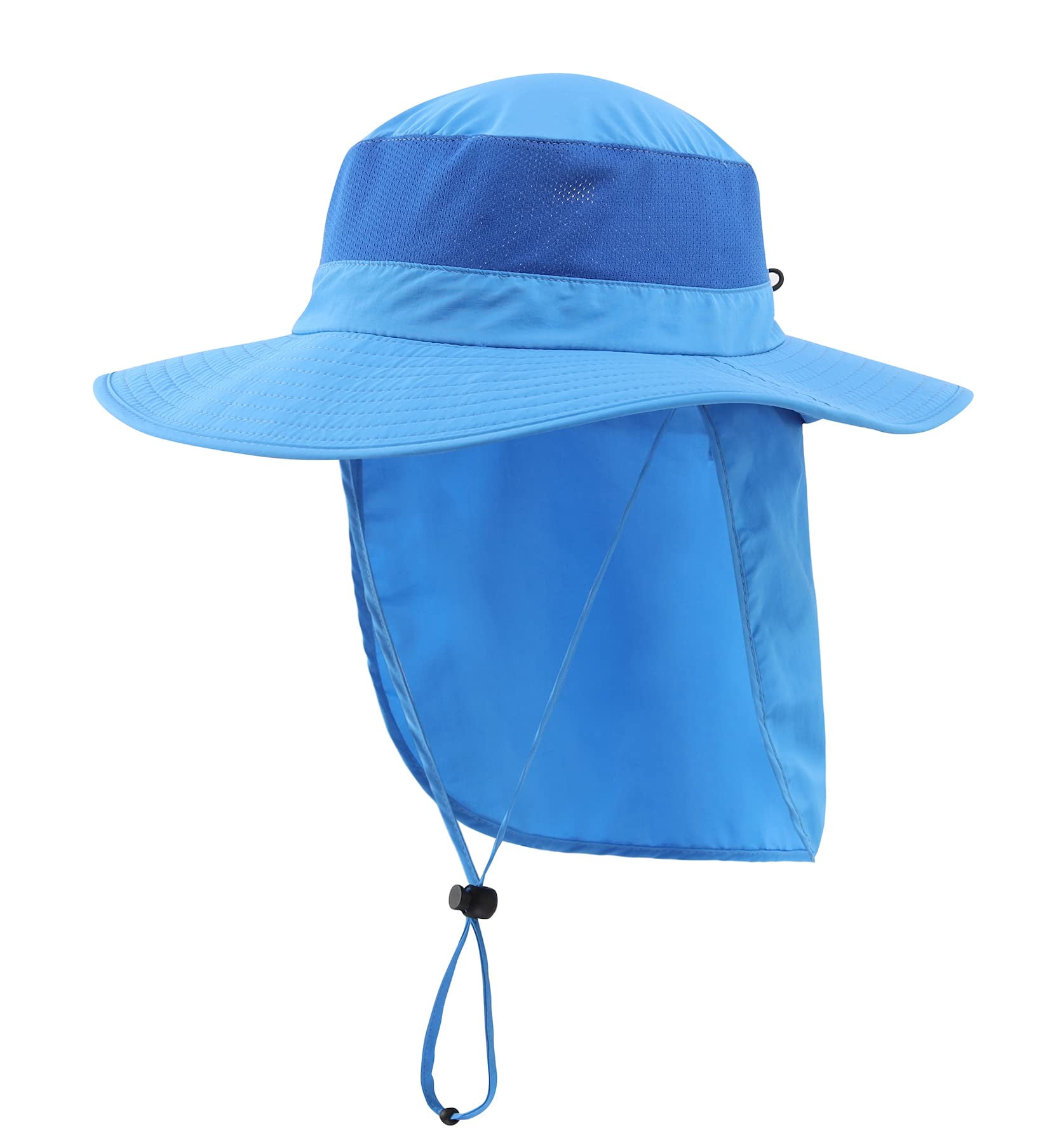 Home Prefer Outdoor UPF50+ Mesh Sun Hat Wide Brim Fishing Hat with Neck ...