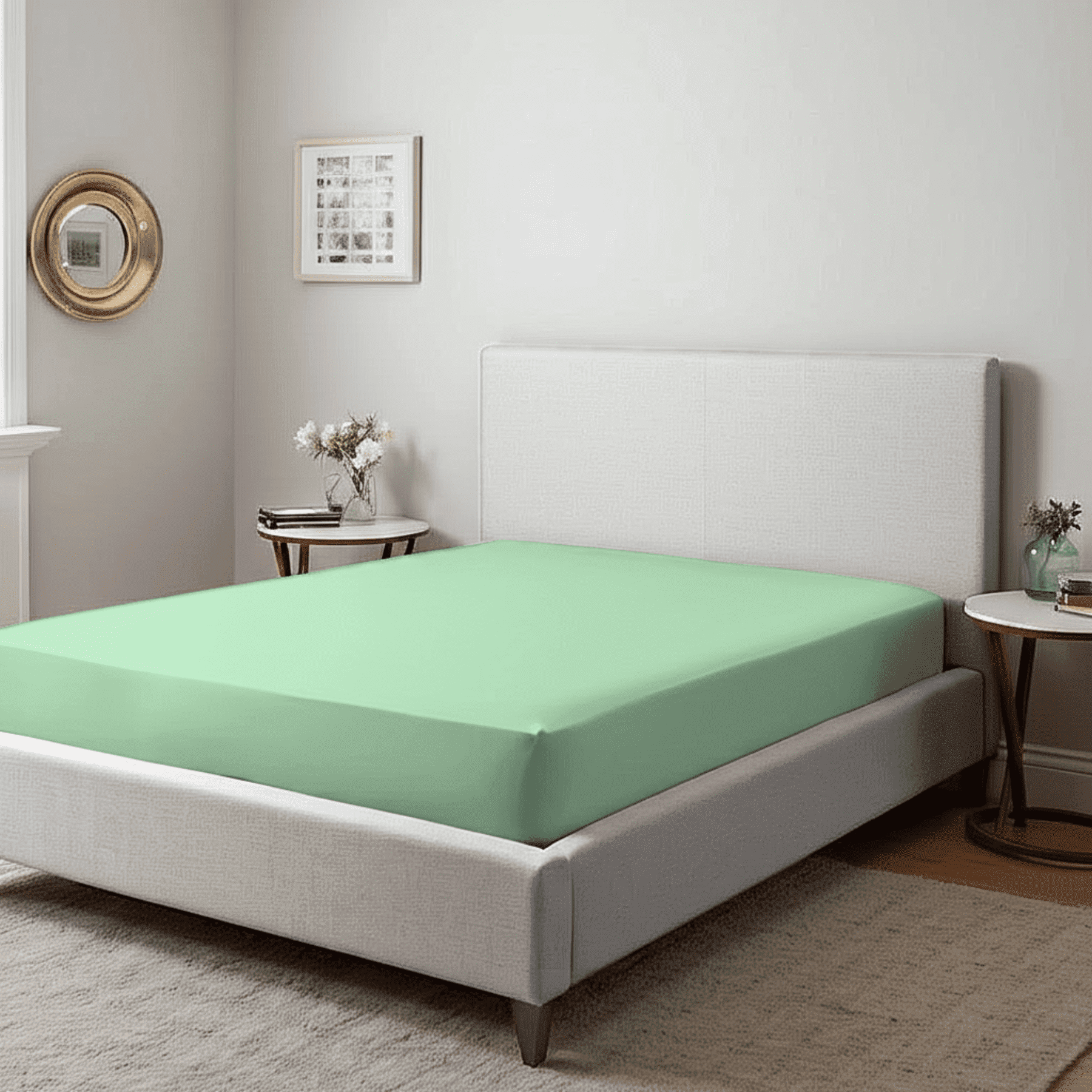 Home Prides | 300 Thread Count | 100% Cotton 1 Fitted KING Sheet (Foam ...