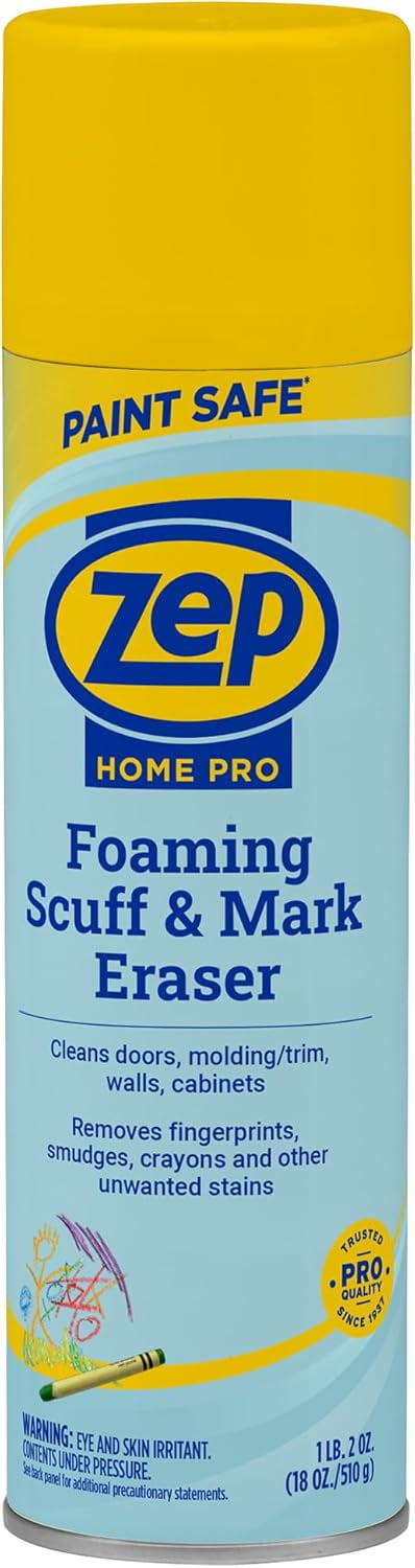 Home Pro Foaming Scuff & Mark Eraser, Paint Safe Surface Cleaner, 18 oz ...