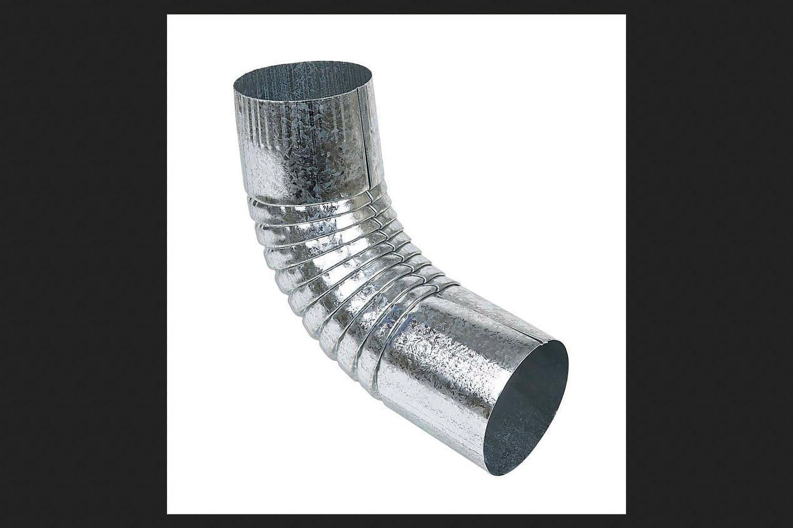 Home Products PR63P3 Plain Round Elbow 75 Degree 3" 26 Gauge Galvanized ...