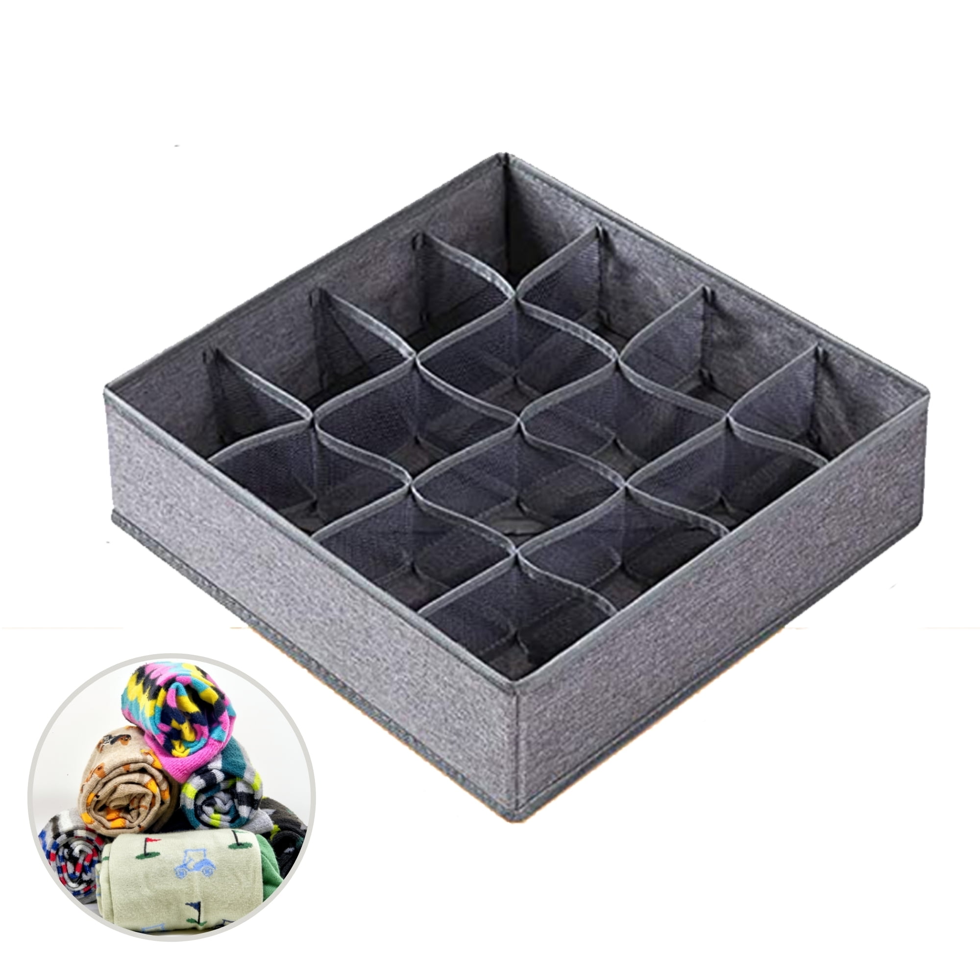 Home Products Sock Organizer for Drawer Socks Underwear Storage Bins ...