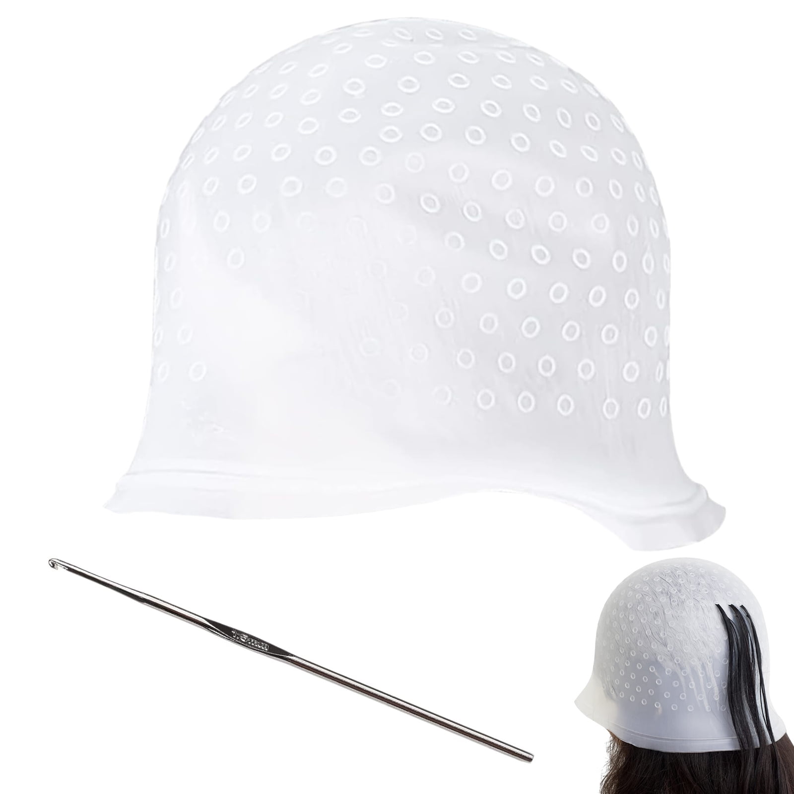 Home Or Professional Use Hair Dyeing Cap, Flexible Wick Cap With Pre ...