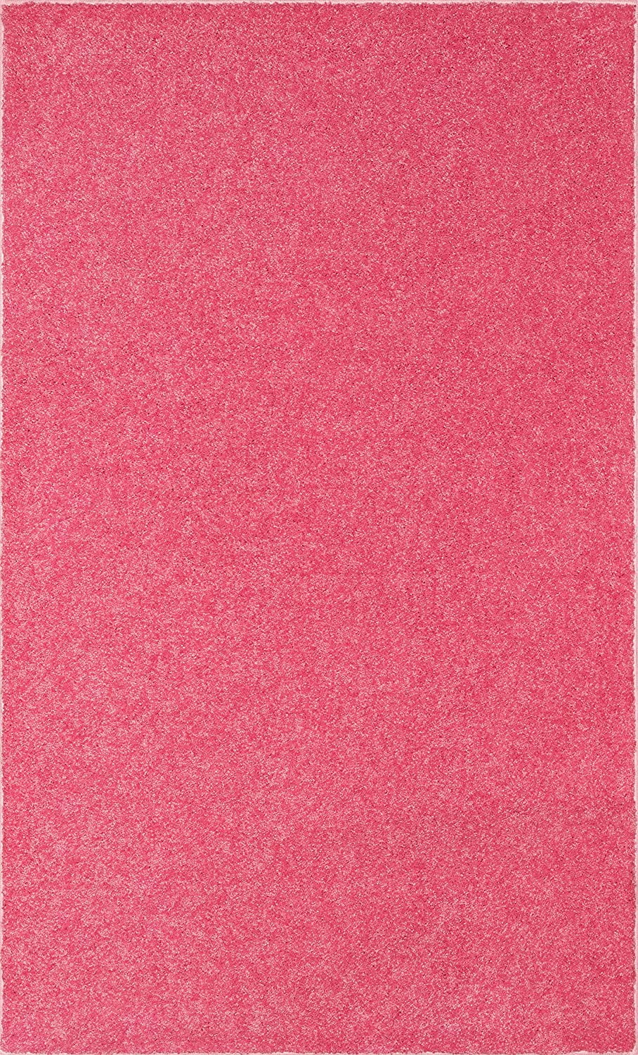 Home Queen Color World Collection Way Solid Color Area Rugs Pink - 2' x ...