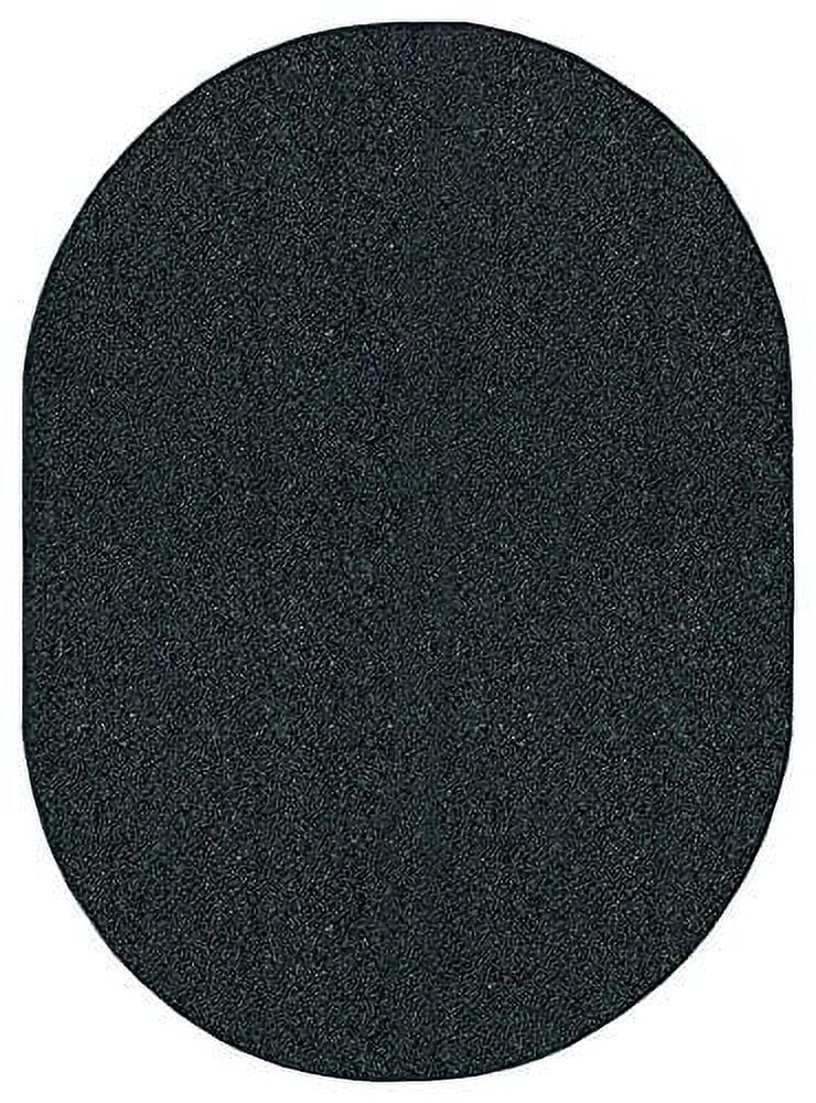 Home Queen Indoor Outdoor Commercial Oval Shape Area Rug Dark Green - 4 ...