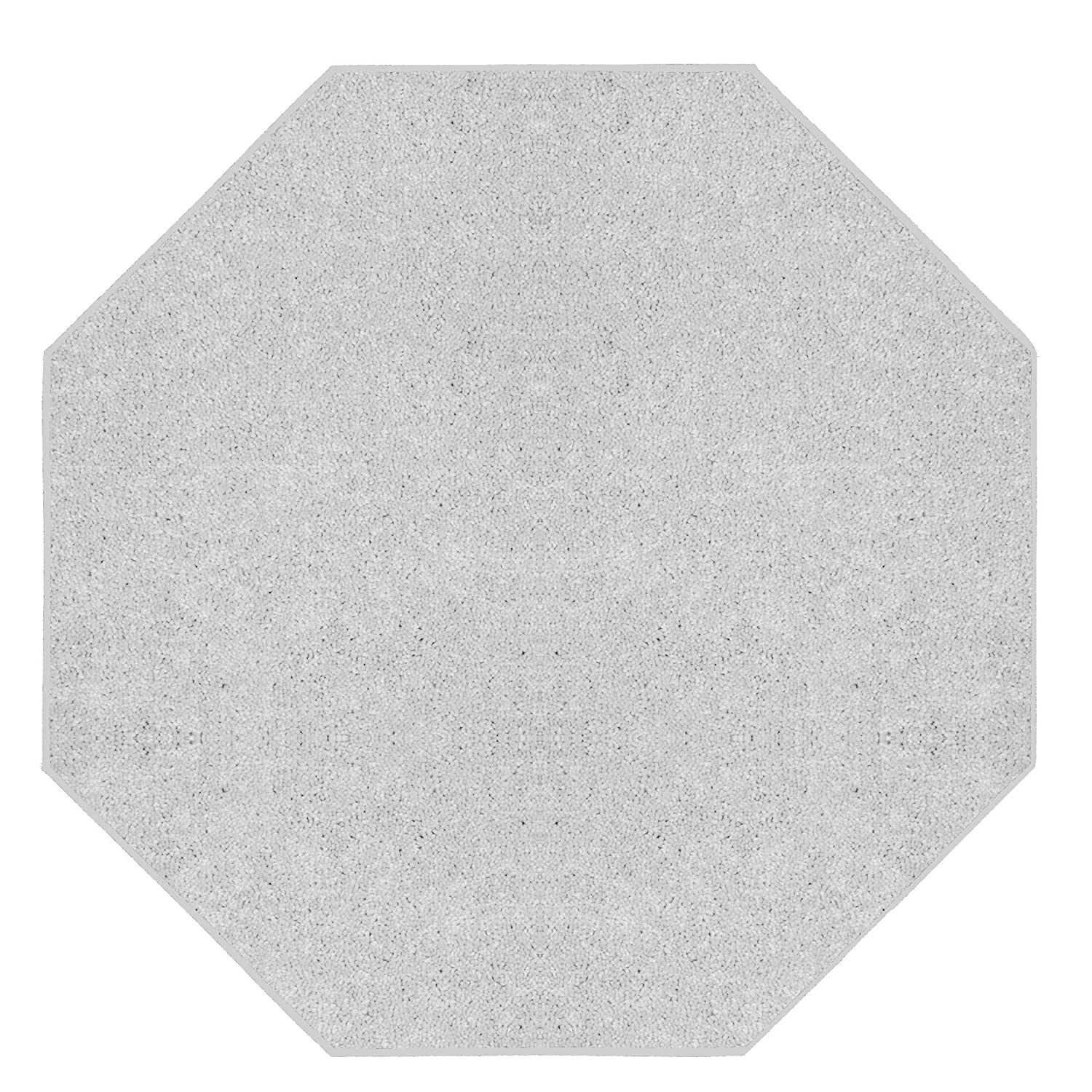 Home Queen Solid Color Octagon Shape Area Rugs Off White - 8' Octagon ...