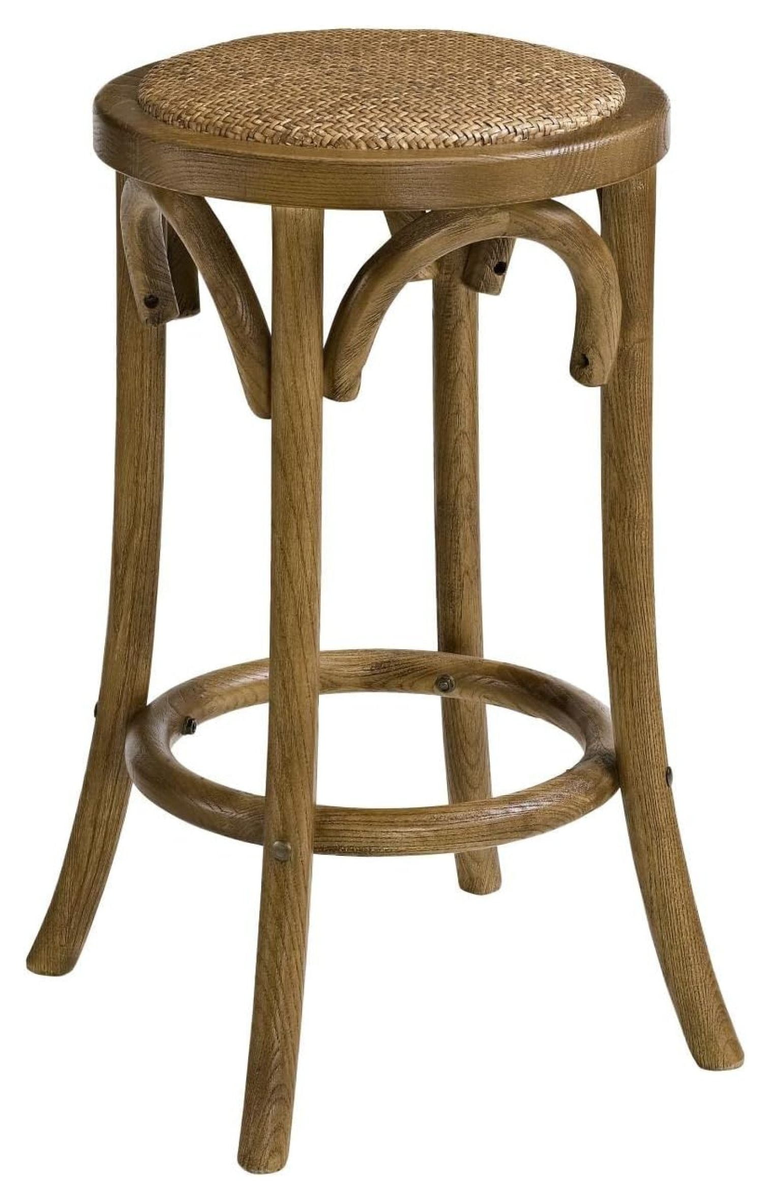 Home Rae Walnut Backless Counter Stool - Walmart.com