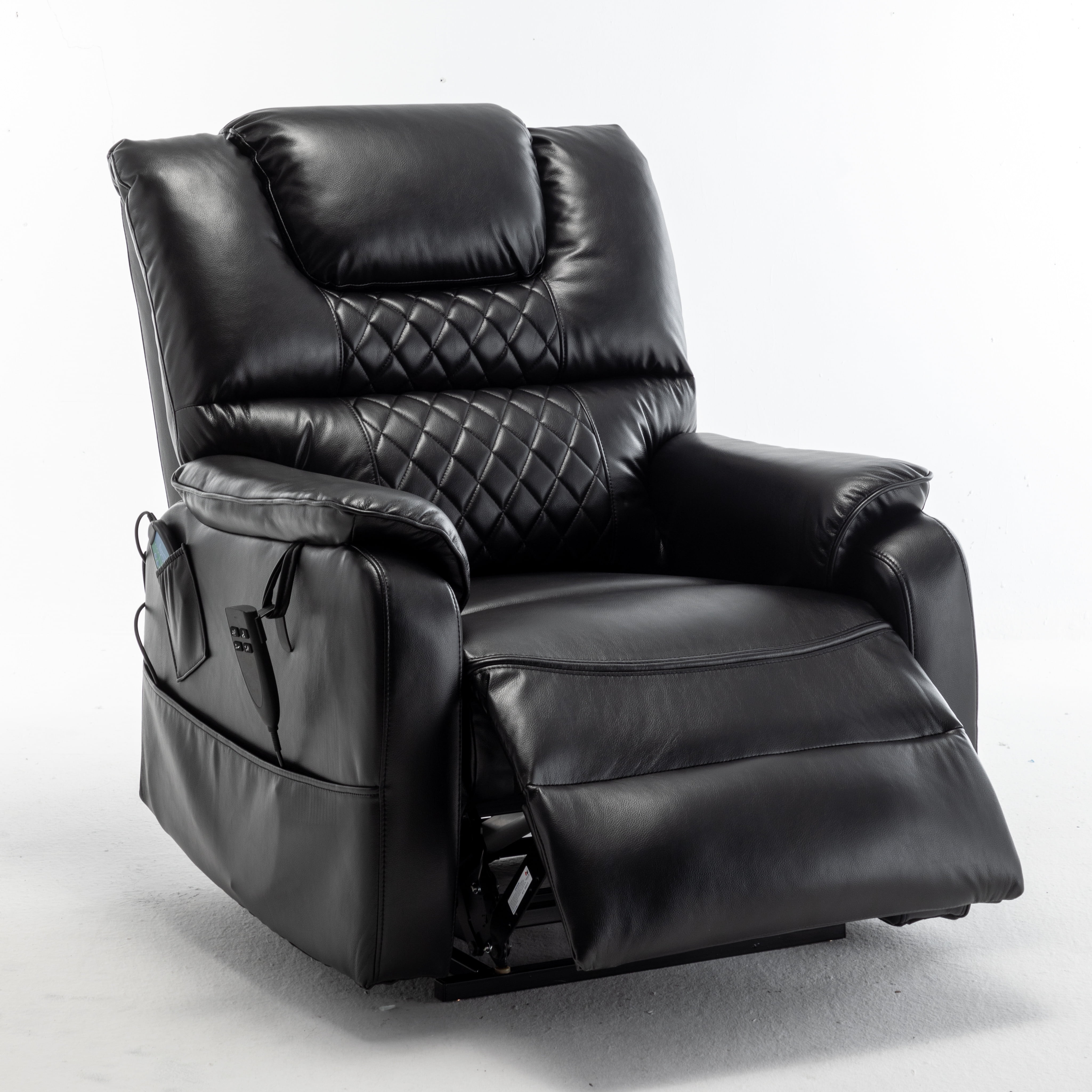 Home Recliner Chair with Remote Control for Living Room, Single PU ...