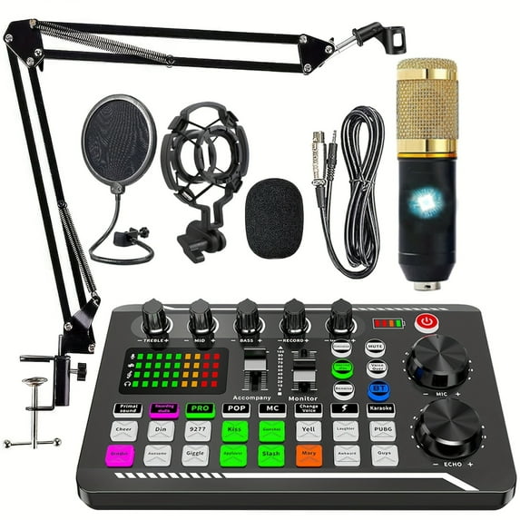 Home Recording Studio Recording Kit, Podcast Music Mixer Equipment ...