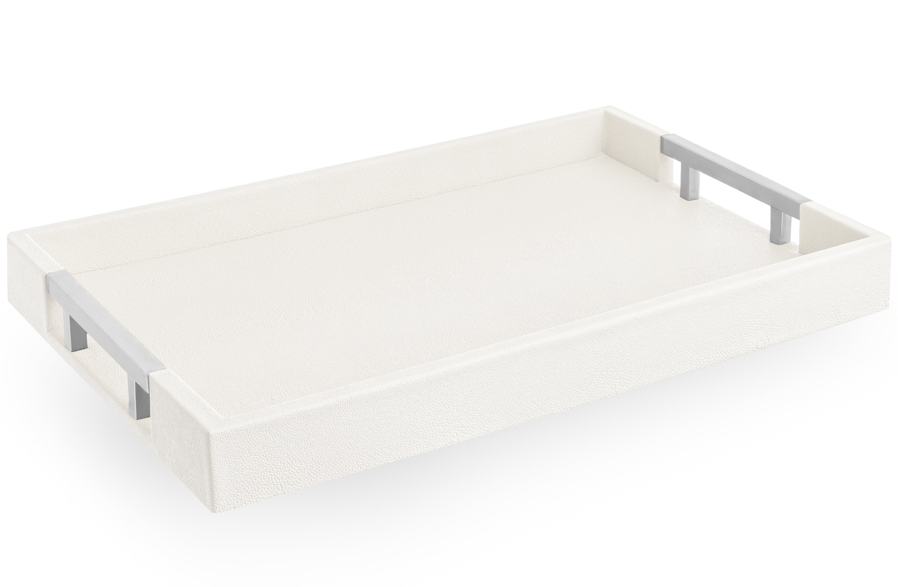 Home Redefined 18”x12” Rectangle Shagreen Faux Leather Decorative ...