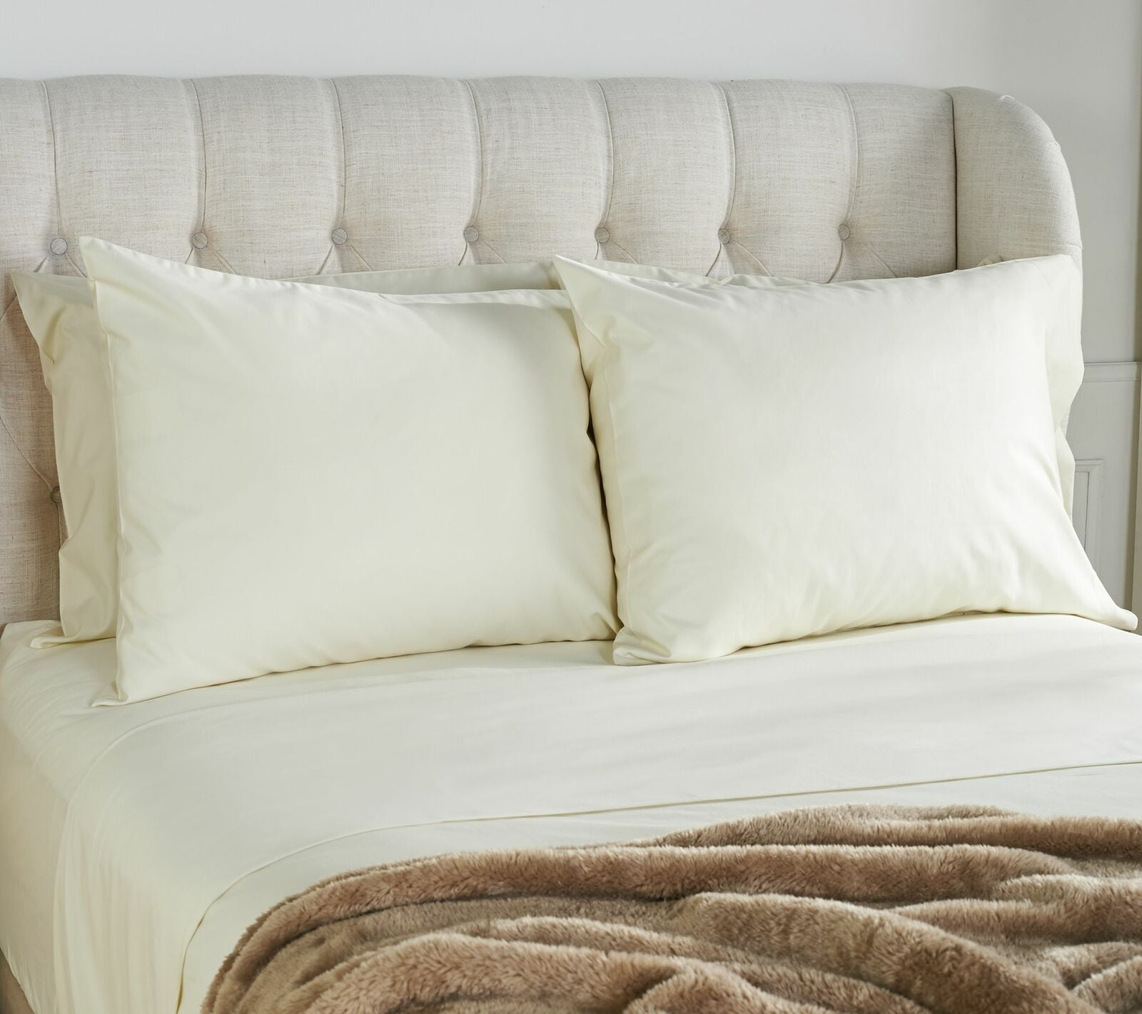 Home Reflections 1000TC Easy Care Sheet Set w/ Extra Cases Calif. King ...