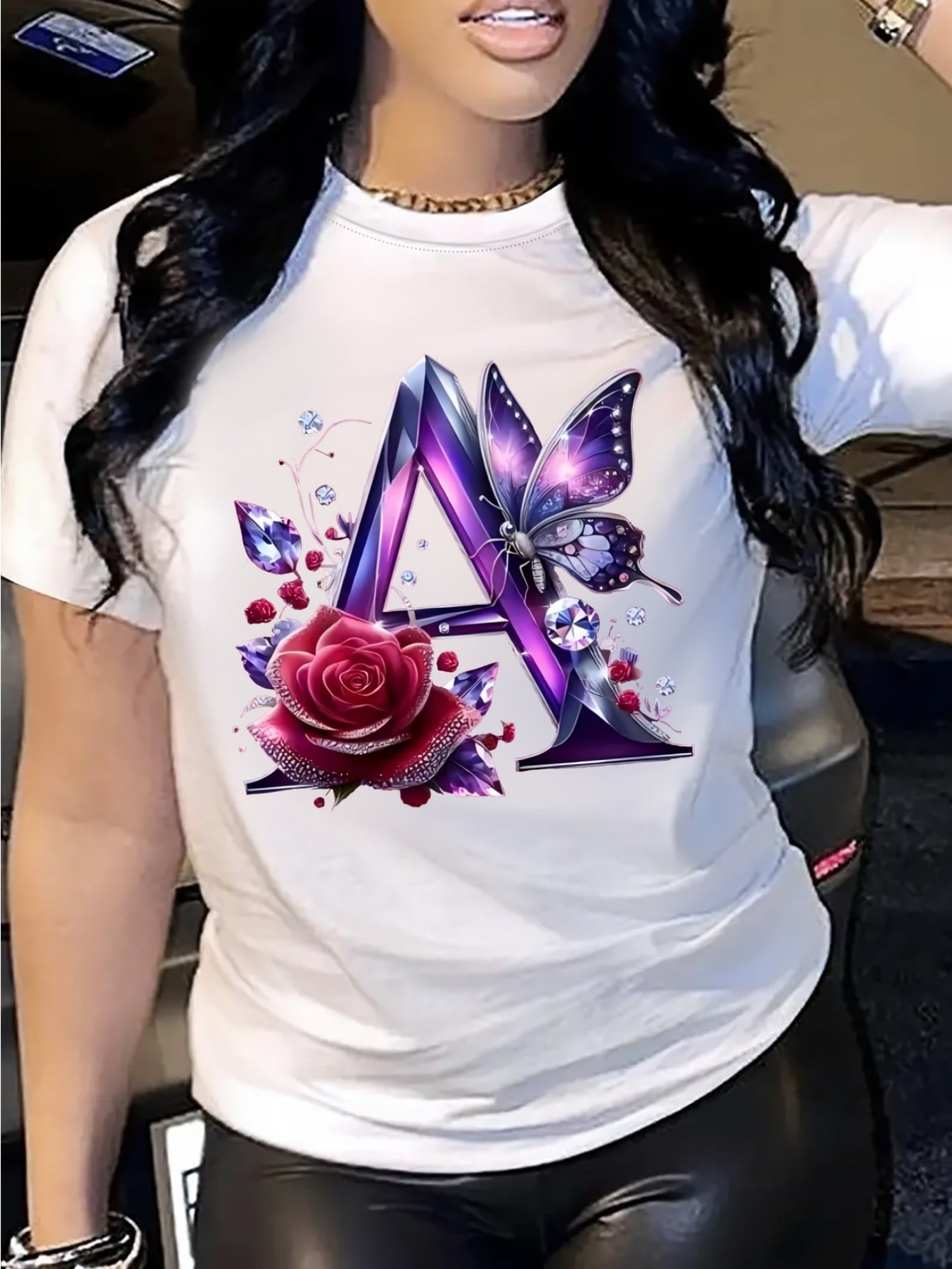 Home Relaxation] Women's Casual Cotton T-Shirt/Round Neck/Vibrant ...