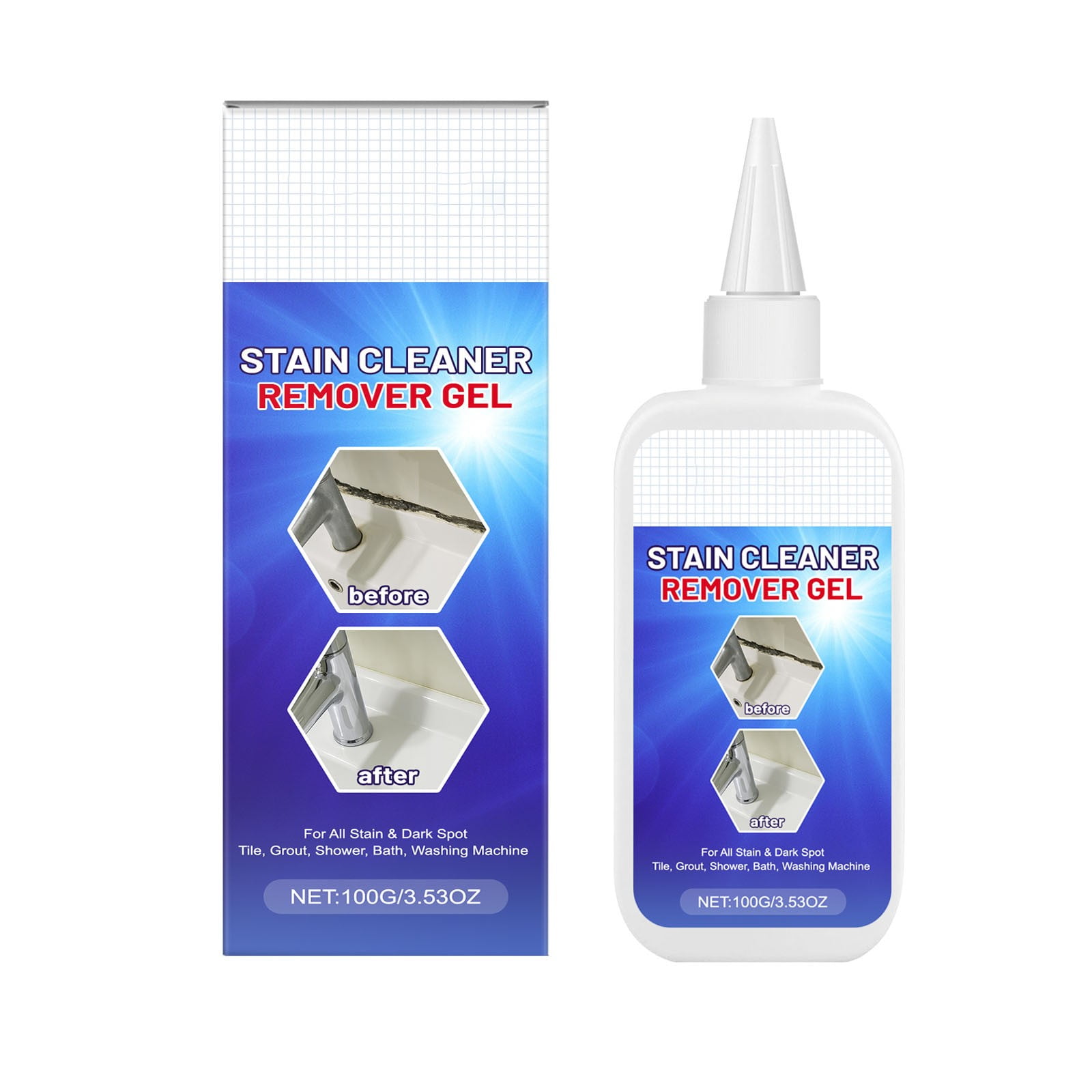 Home Remover Gel (5 Fl oz), Multifunctional Stain Remover, Washing ...