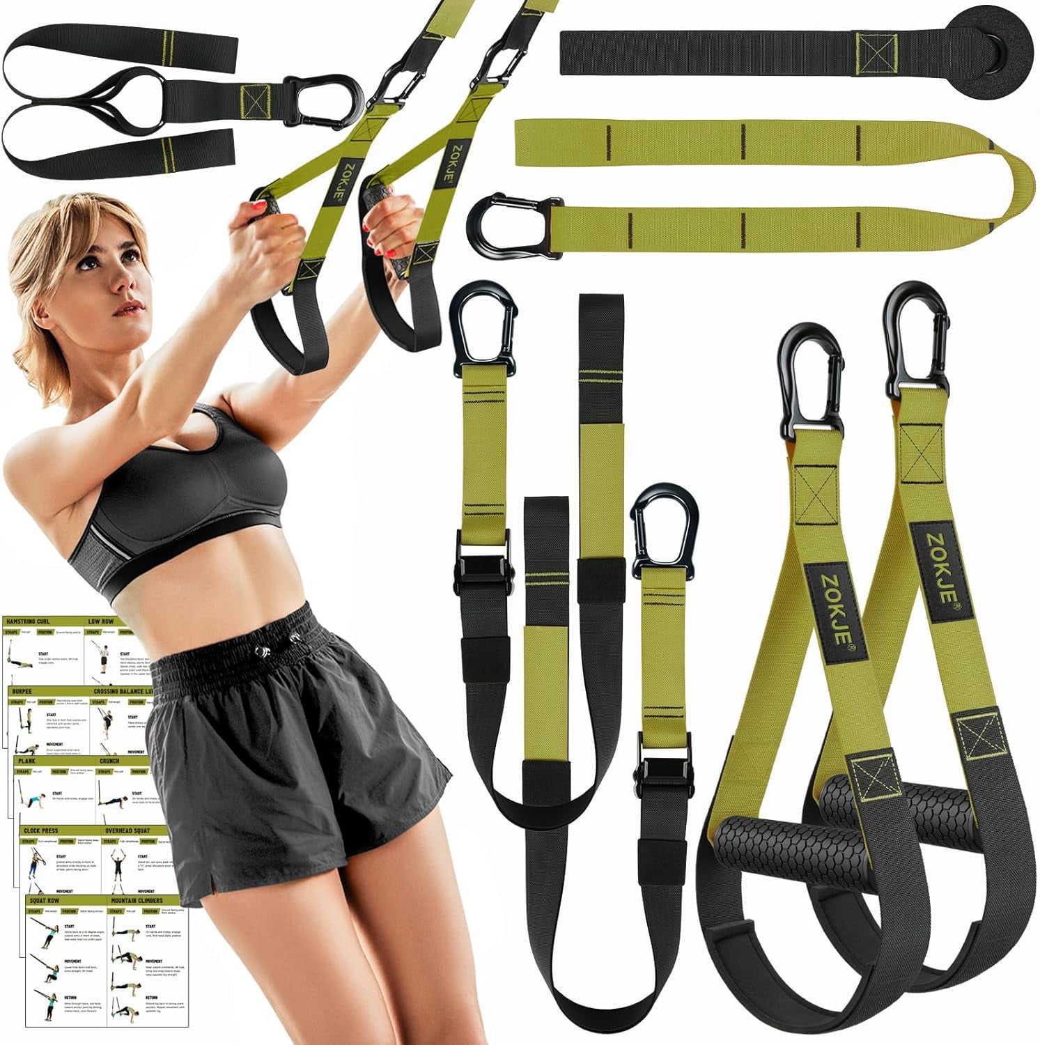 Home Resistance Training Kit, Bodyweight Resistance Straps for Full ...