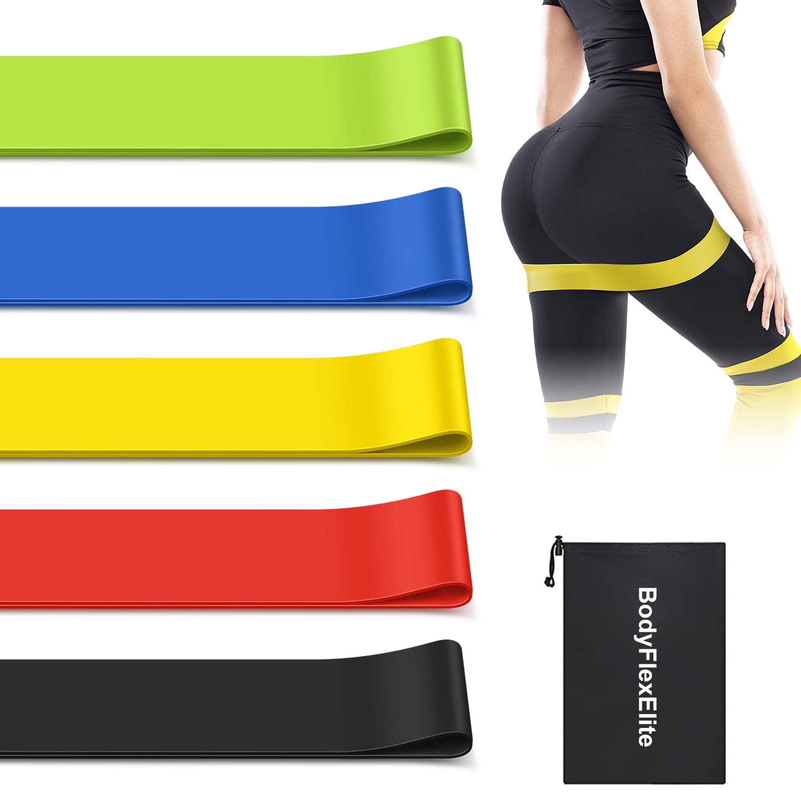 BodyFlexElite Exercise Bands Home Resistance Trainer Straps - Walmart.com