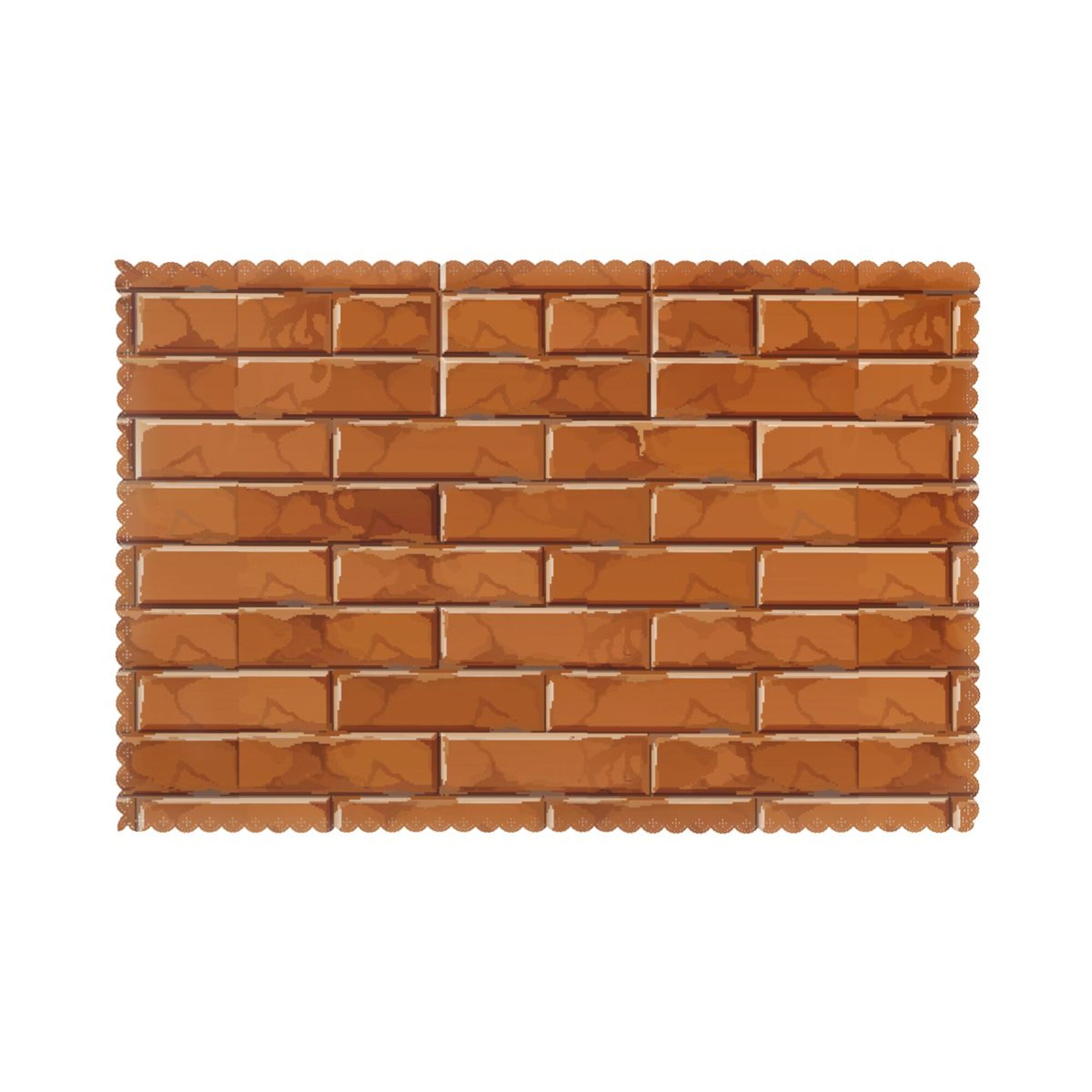 Home Retro Brick Wall Pattern Background Placemats Set Of 6 Washable ...