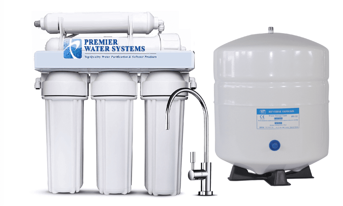 5 Stage Reverse Osmosis Water Filter System, Carbon, Well Water, Made ...